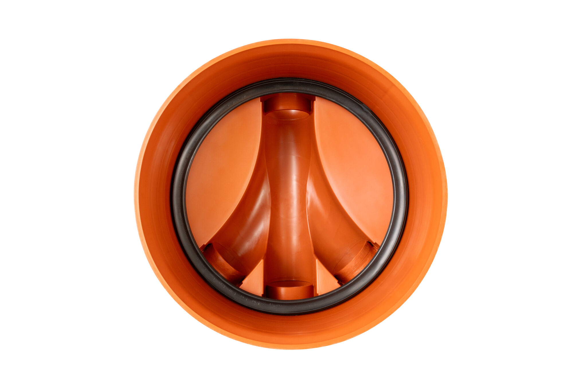 Schachtboden 600/160 RML mit echtem 160er Gerinne - Ostendorf Kunststoffe